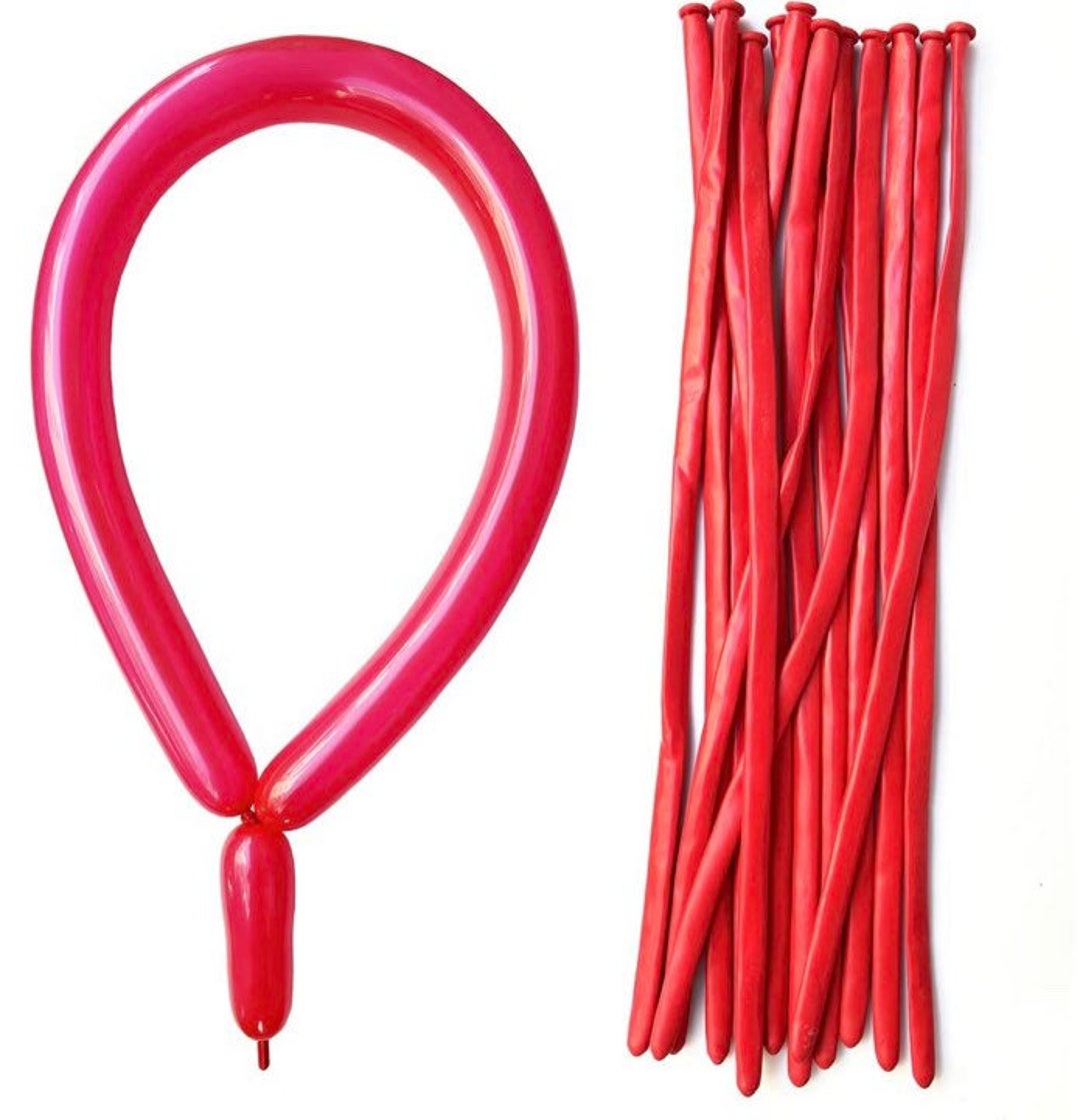 260Q Animal Twisting Balloons Pearl Ruby Red 100 Count - Etsy