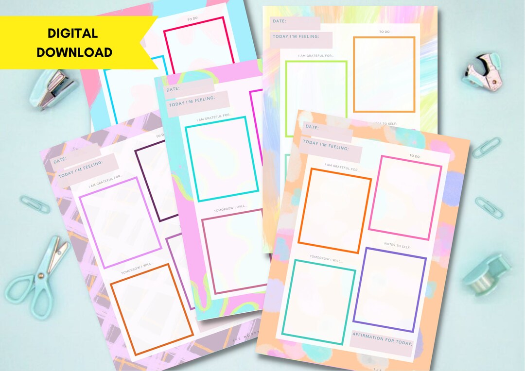 Daily To-do & Reflections Bundle - Etsy