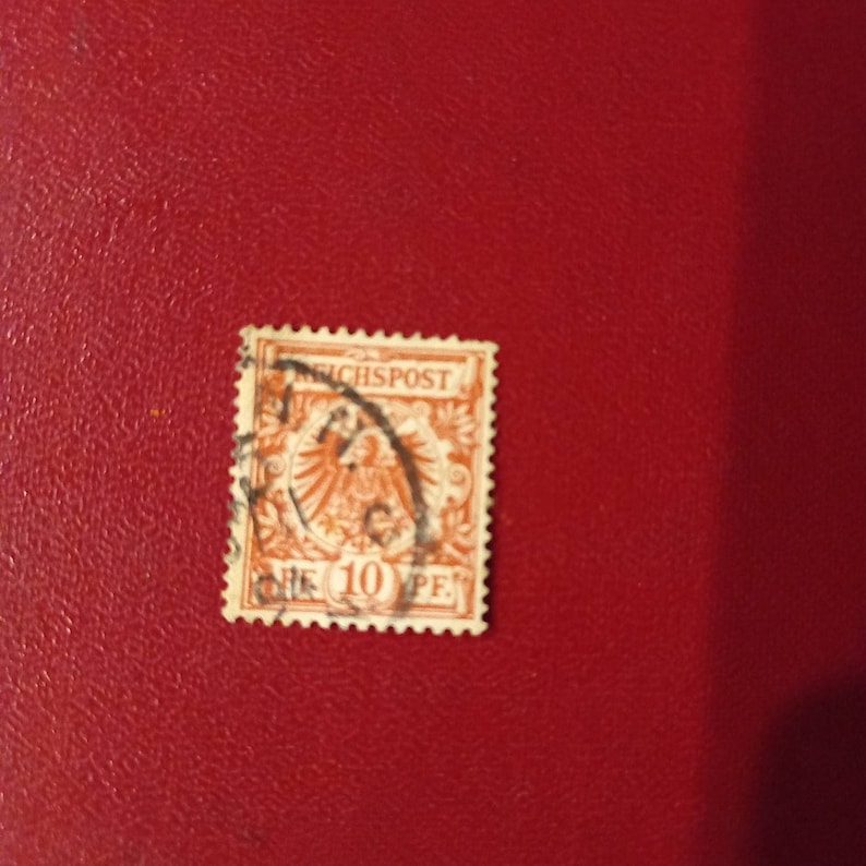 1889 Reichspost 10pf Postage Stamp. - Etsy