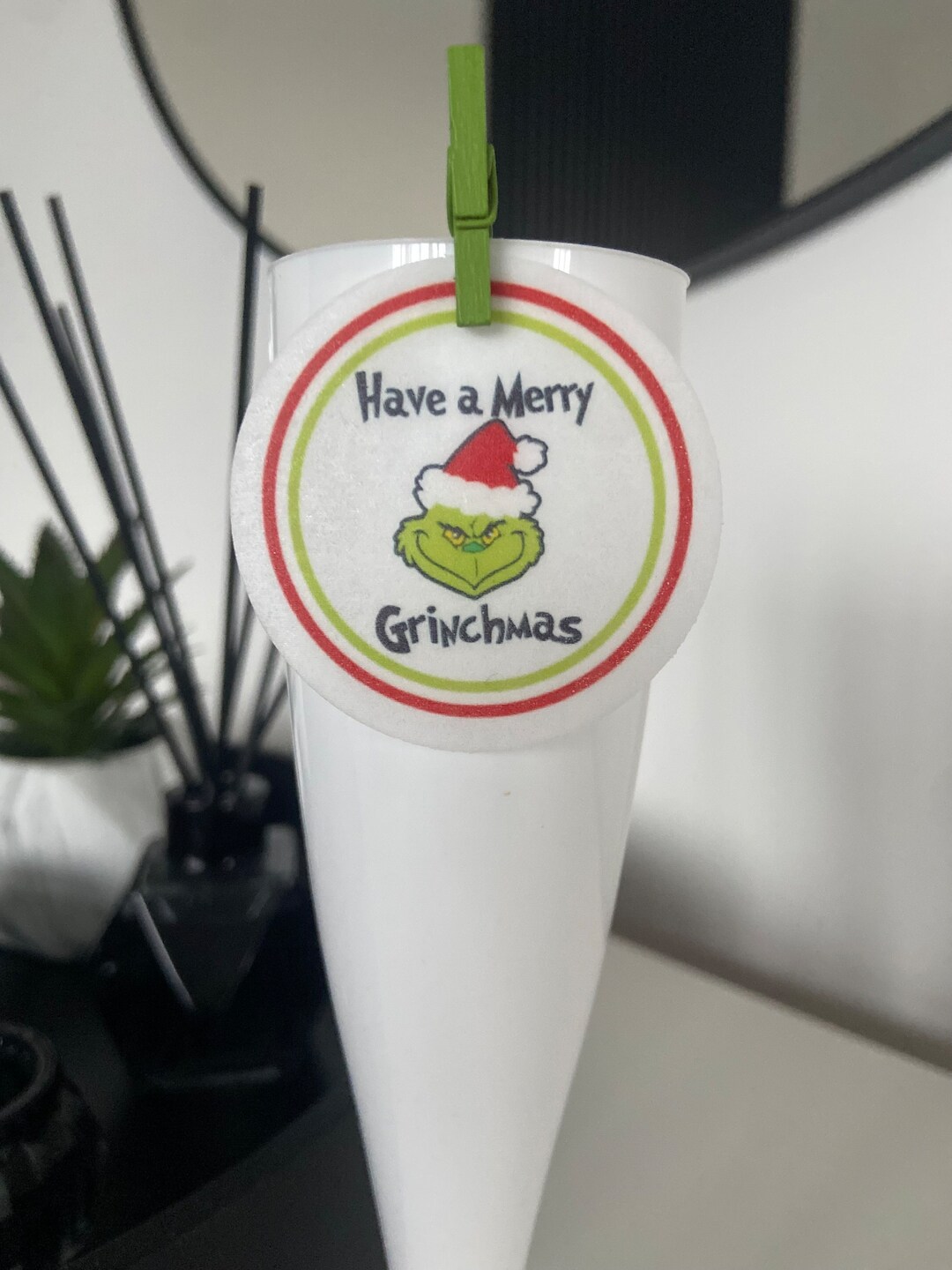 12 GRINCHMAS Cocktail Drink Toppers With Matching Pegs - Etsy