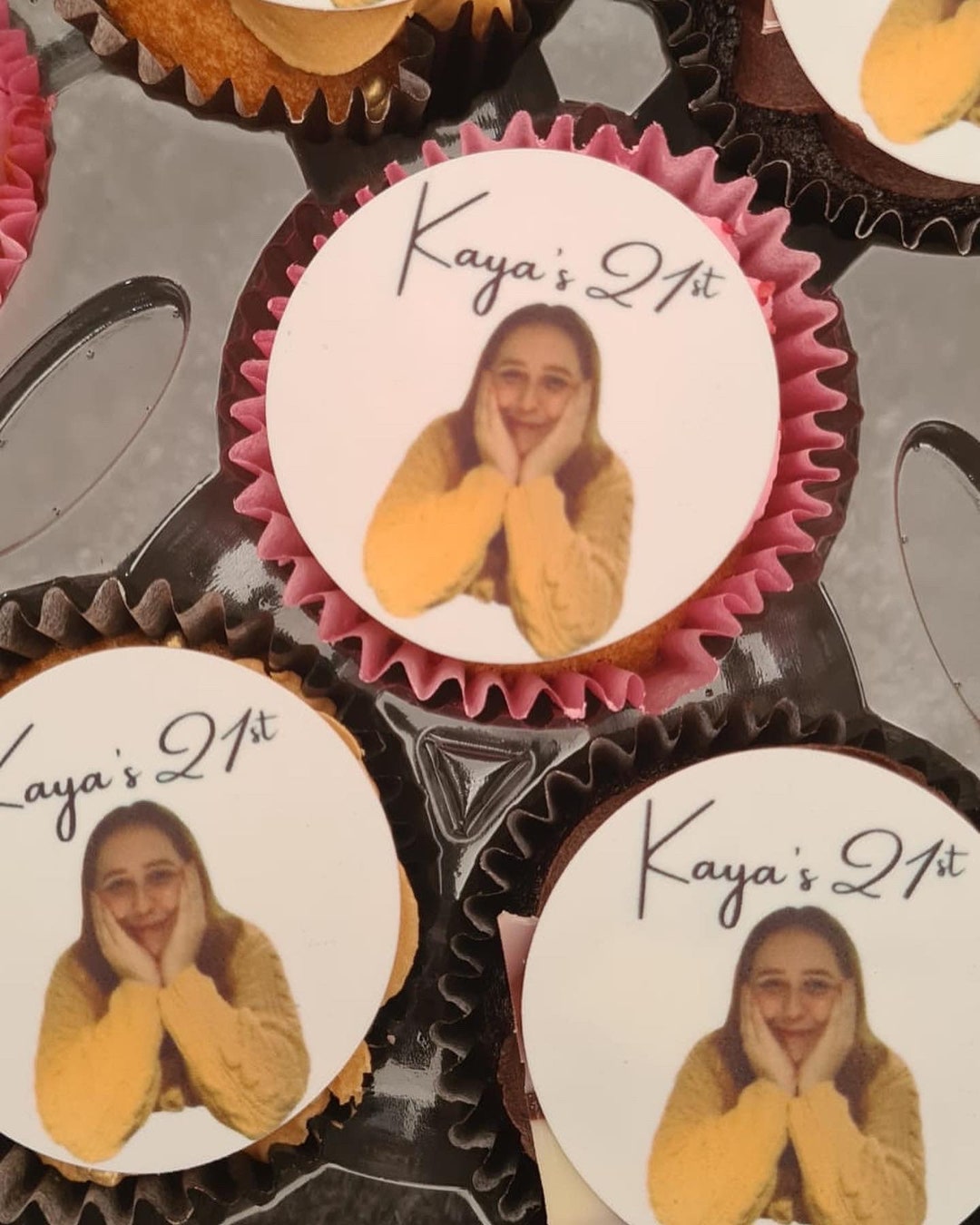 12 PHOTO PERSONALISED Royal Icing Cupcake Toppers 5cm - Etsy