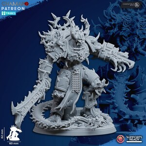 Demonic Lord Heretic Knights Ghamak Resin Miniatures for Tabletop Dnd ...