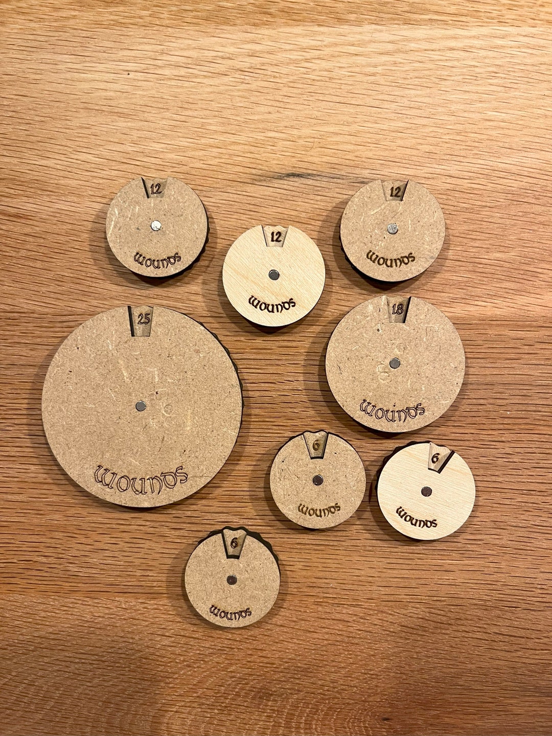 Wound Counter Compatible With Tabletop Board Games Laser Life Counter ...