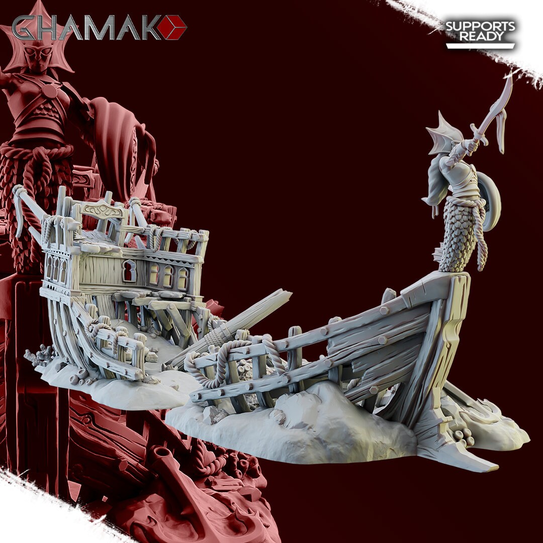 Holy Relic Abyssal Elves Ghamak Resin Miniatures for Tabletop Dnd ...
