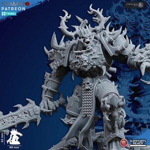 Demonic Lord Heretic Knights Ghamak Resin Miniatures for Tabletop Dnd ...