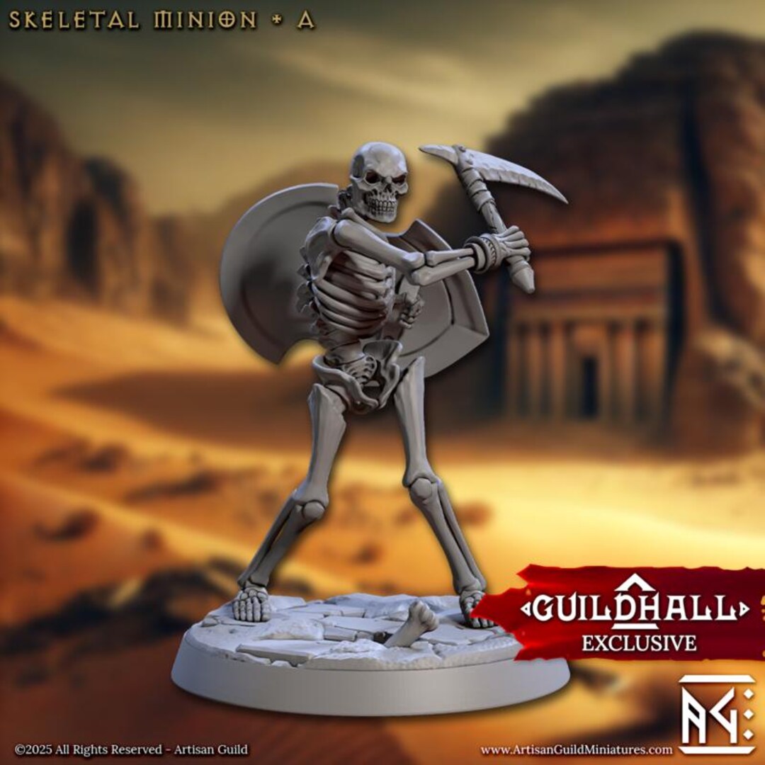 Skeletal Minions A-D, Tombsworn Skeletons Artisan Guild Resin ...