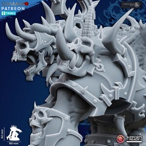 Demonic Lord Heretic Knights Ghamak Resin Miniatures for Tabletop Dnd ...