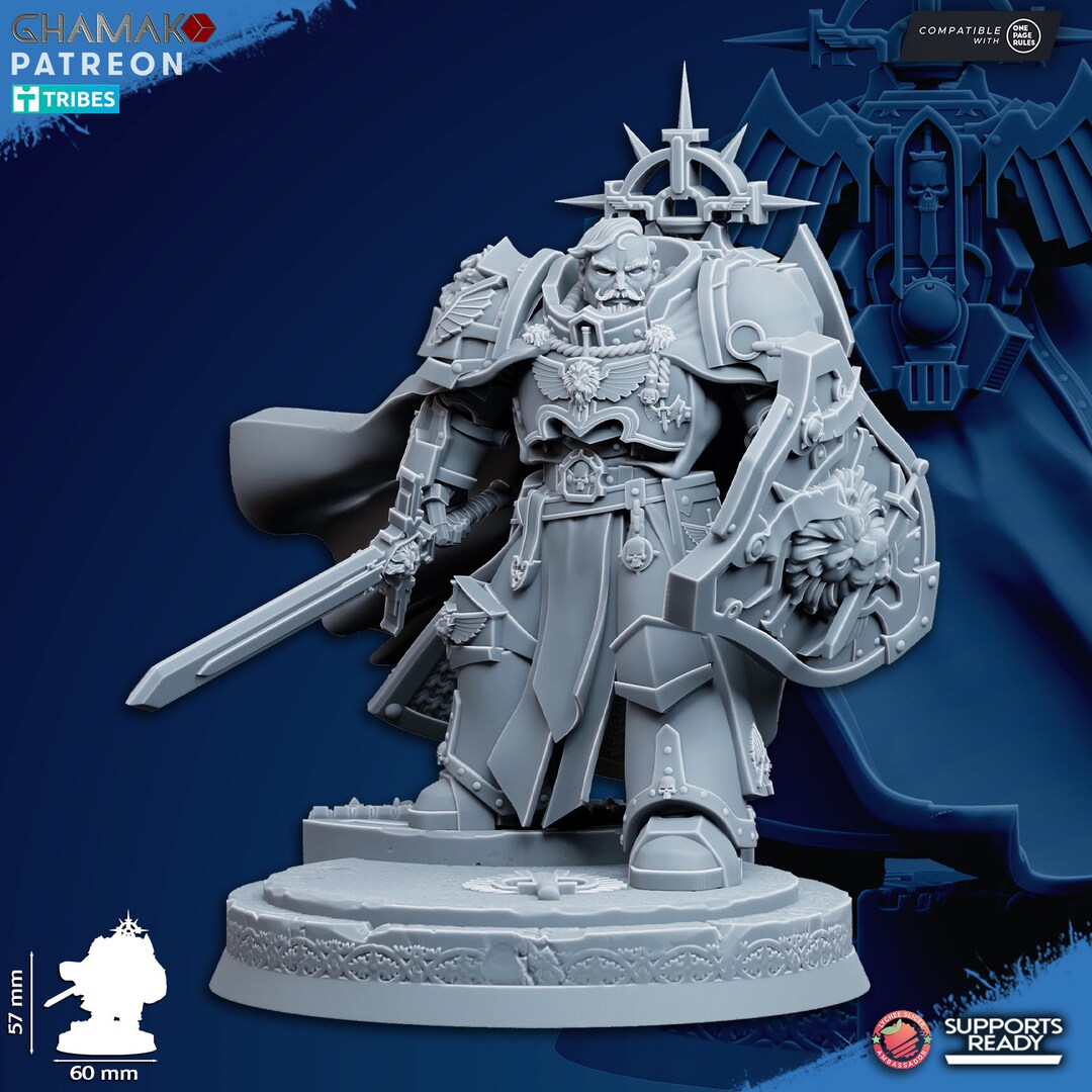 Parsifal Knight Lionel Ghamak Resin Miniatures for Tabletop Dnd ...