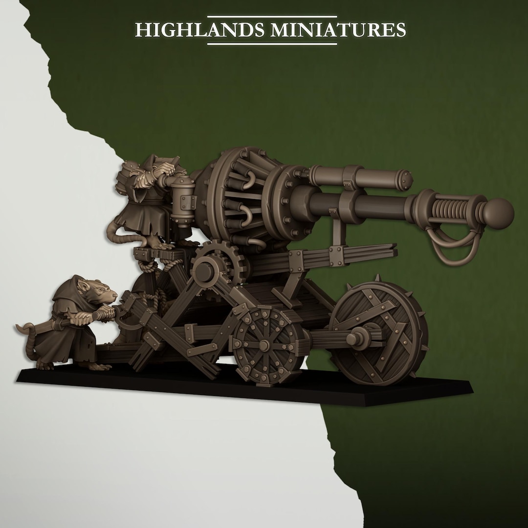 Sewer Vermin Canon, Sewer Vermin Highland Miniatures Resin Miniatures ...