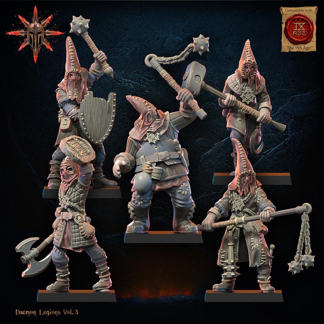 Regiment 2, Daemon Legions Vol.3 Lost Kingdom Miniatures Resin ...