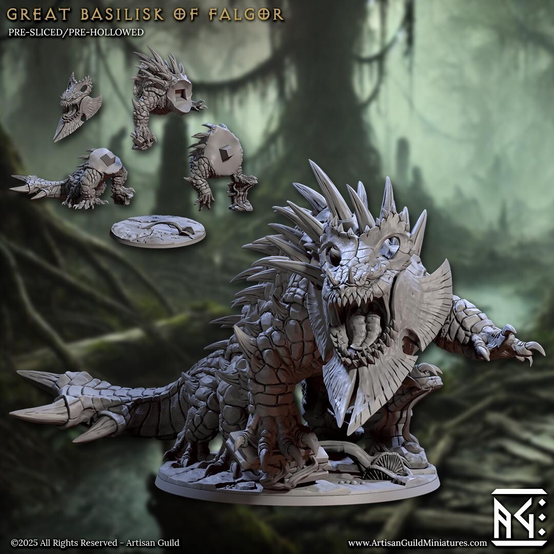 Great Basilisk of Falgor, Lizardmen of Falgor's Swamp Artisan Guild ...