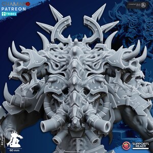 Demonic Lord Heretic Knights Ghamak Resin Miniatures for Tabletop Dnd ...