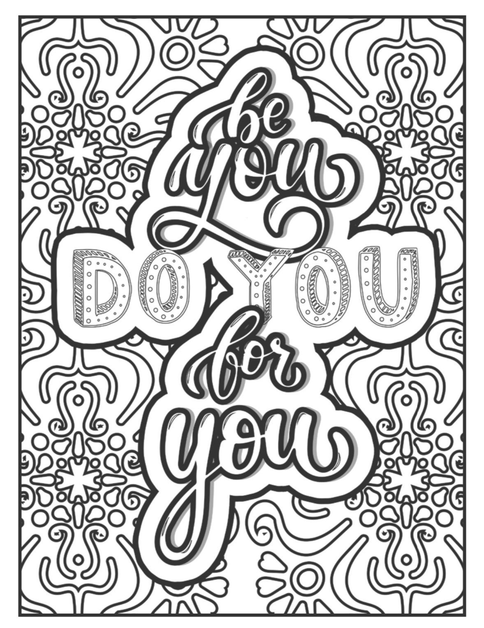 61 Adult Motivation Coloring Pages - Etsy