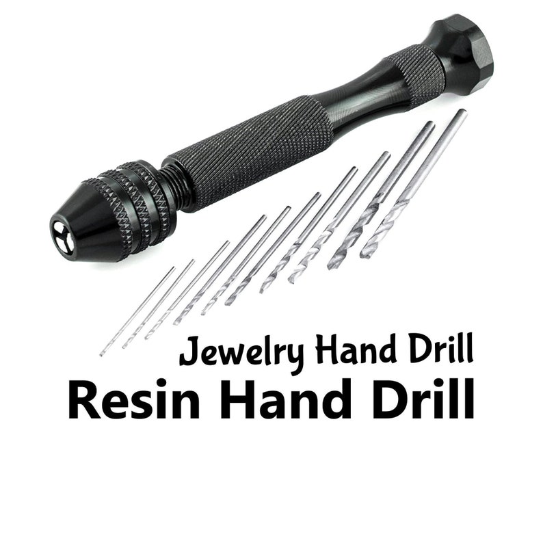 Precision Craft Hand Drill Set - Manual Pin Vise With 10 Mini Drill ...