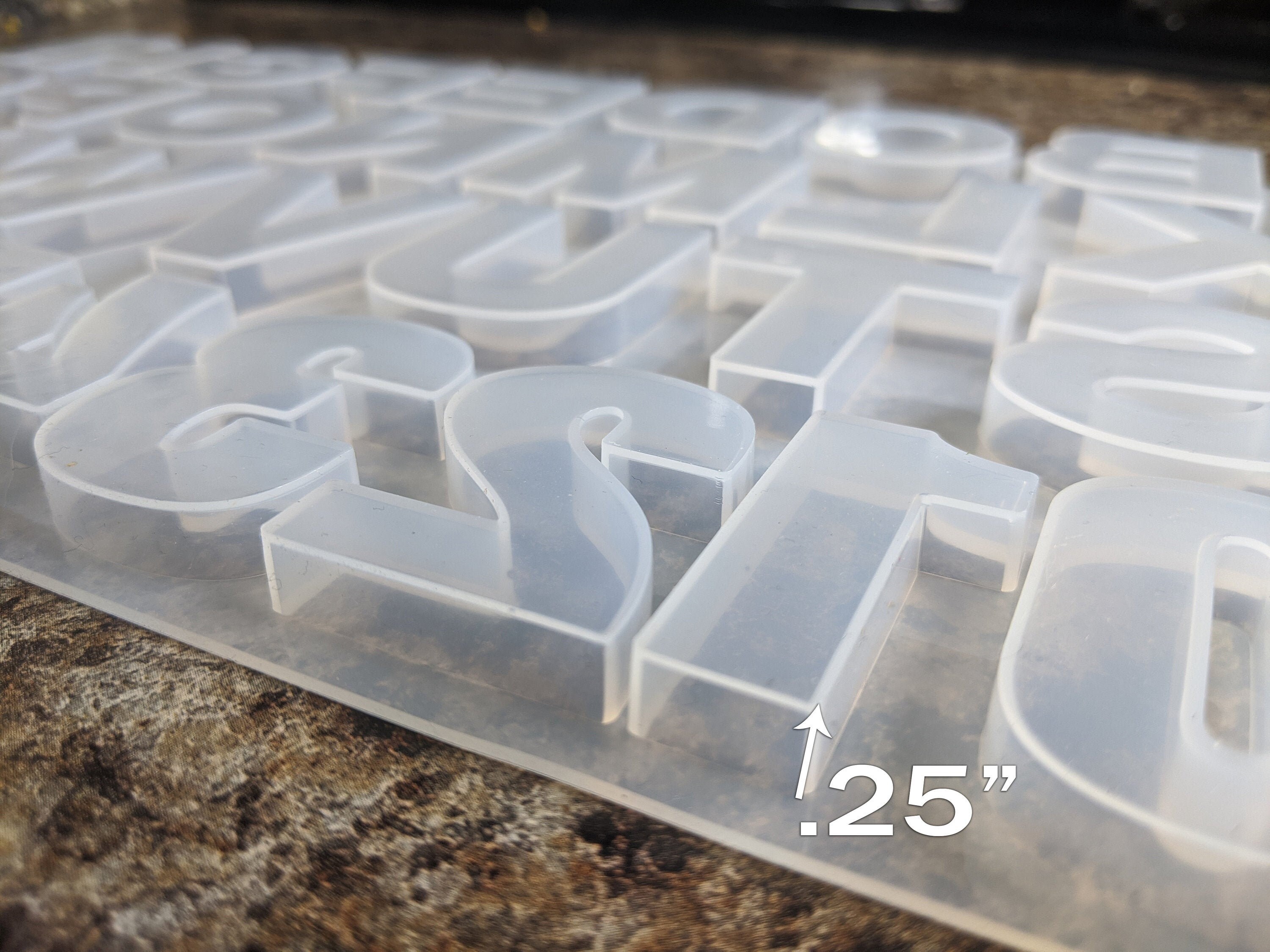 Letter Resin Mold - Etsy
