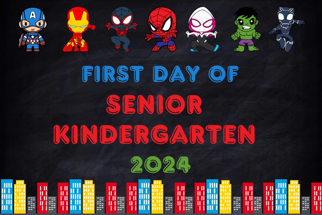 EDITABLE - DIY - First Day of Kindergarten - Printable Sign - Instant ...