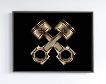 Car Parts Wall Art | Etsy UK