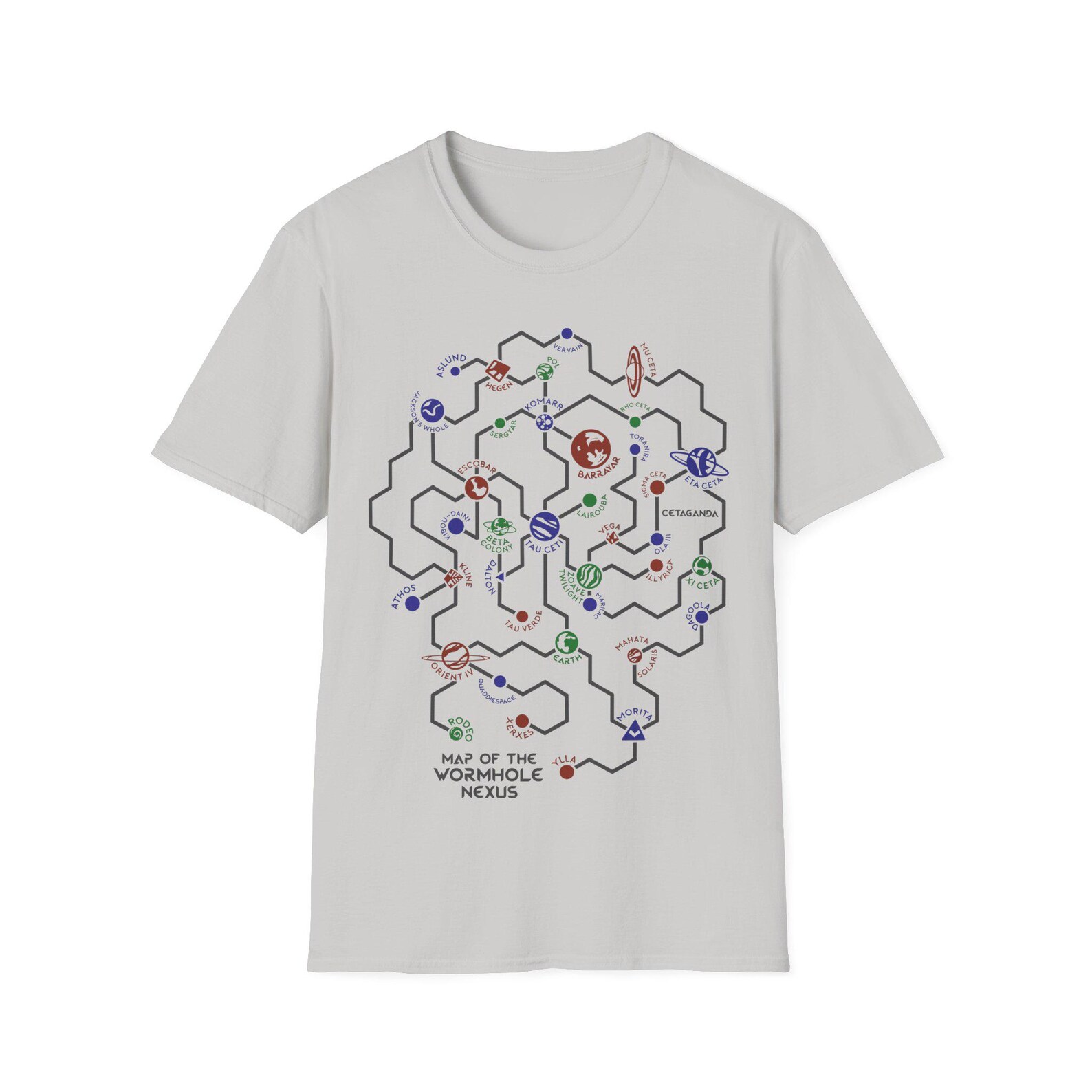 Map of the Wormhole Nexus: Vorkosigan Saga SHIRT - Etsy