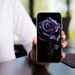 Purple Rose Phone Wallpaper - Digitally Created Art - Instant Download ...