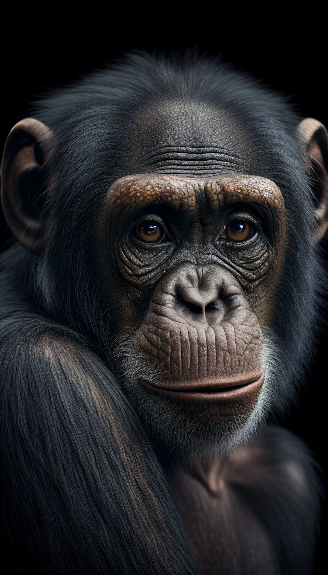 Chimp Portrait Art – Stunning Digital Print - Etsy