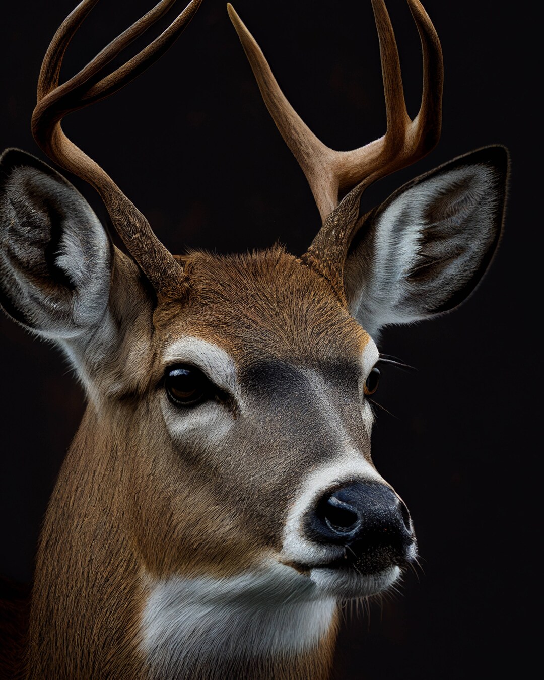 Whitetail Deer Poster - Digitally Created Art - Etsy