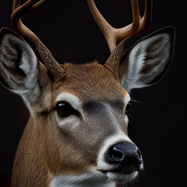 Whitetail Deer Poster - Etsy