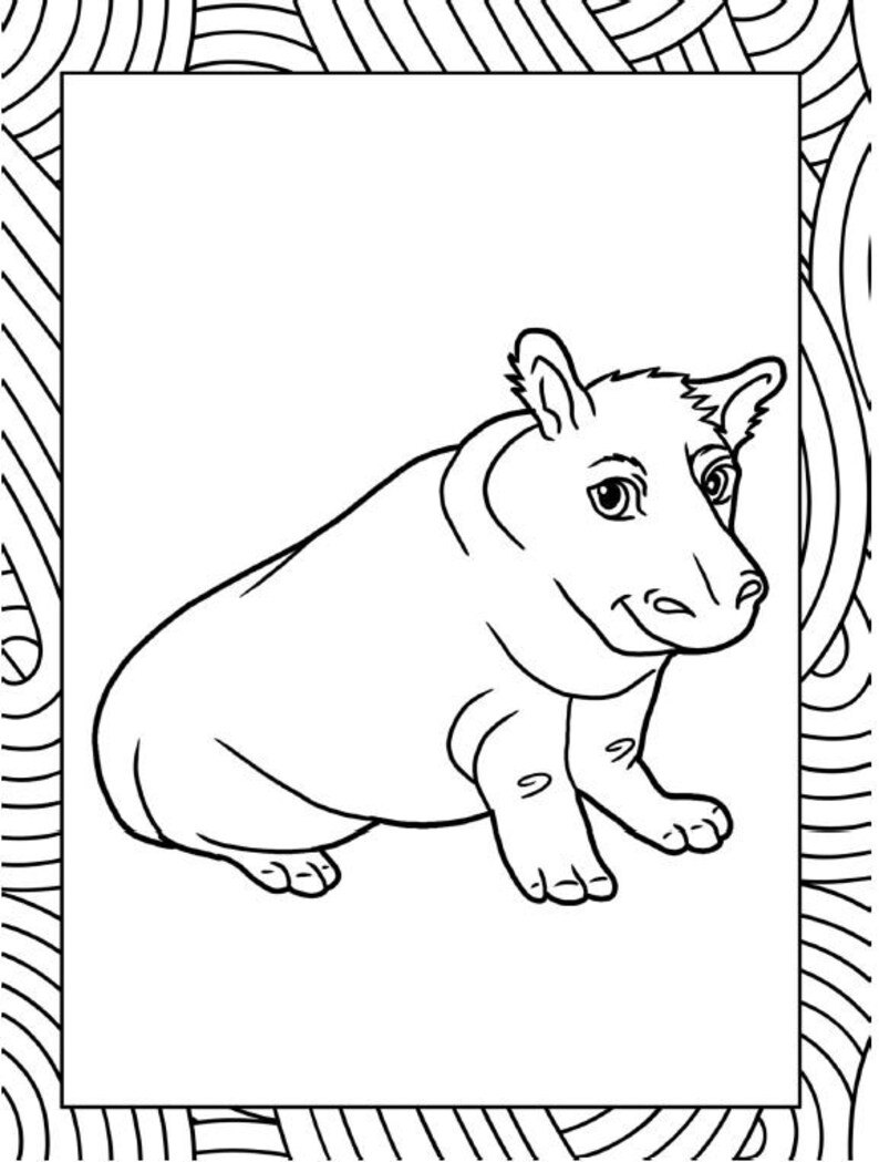 African Safari Coloring Book Safari Animals Coloring Pages - Etsy