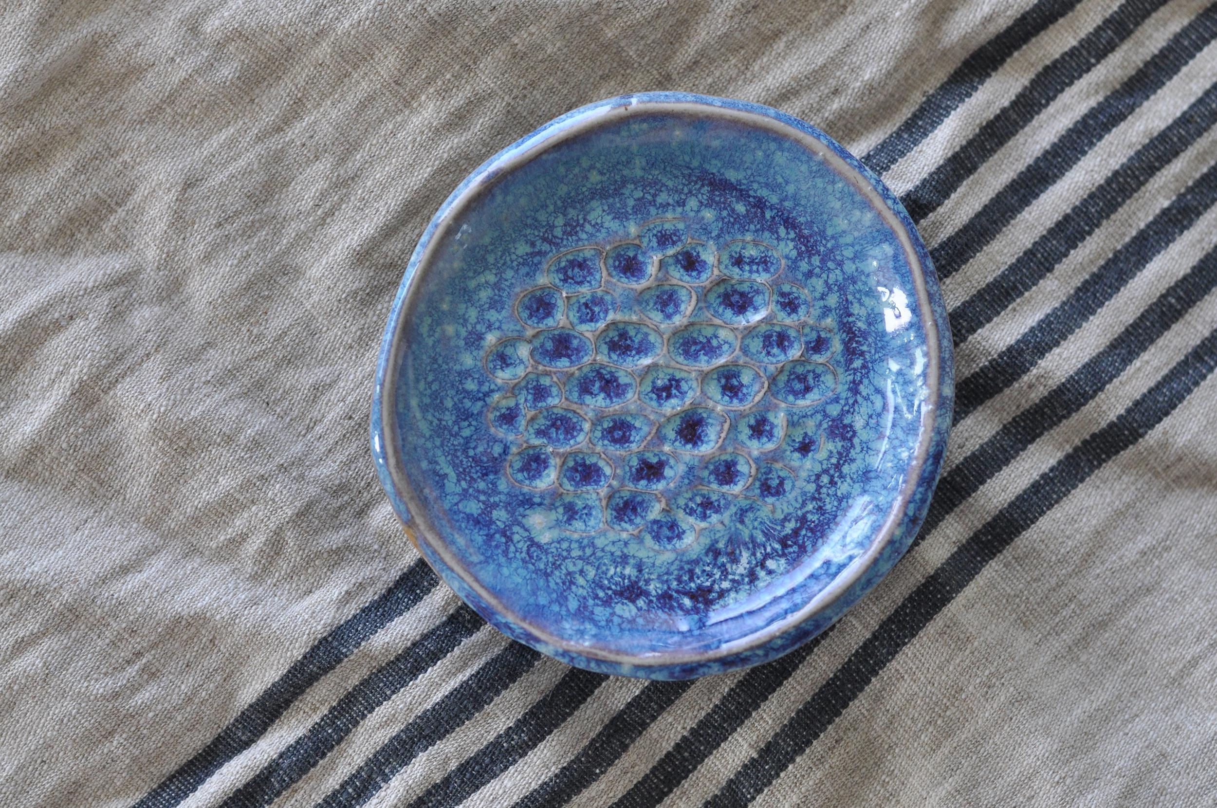 Handcrafted Textured Ceramic Plate for Cleansing Makeup or Artist ...