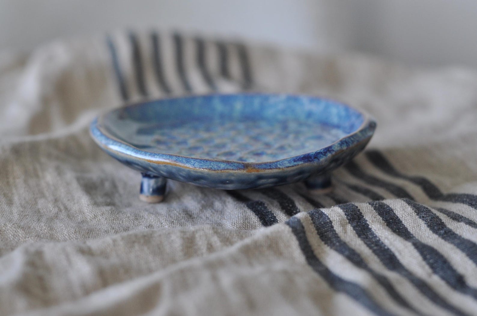 Handcrafted Textured Ceramic Plate for Cleansing Makeup or Artist ...