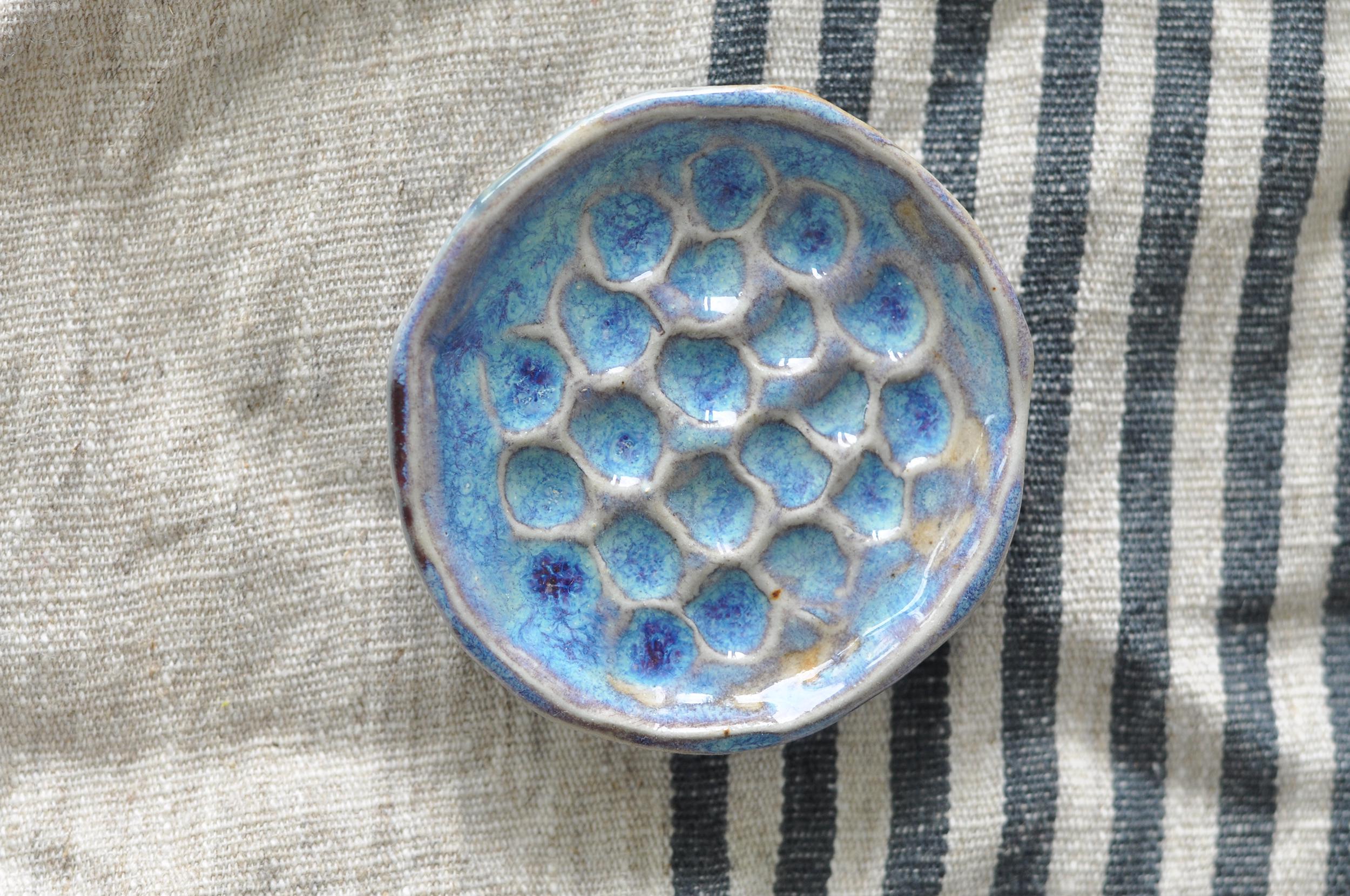 Handcrafted Textured Ceramic Plate for Cleansing Makeup or Artist ...