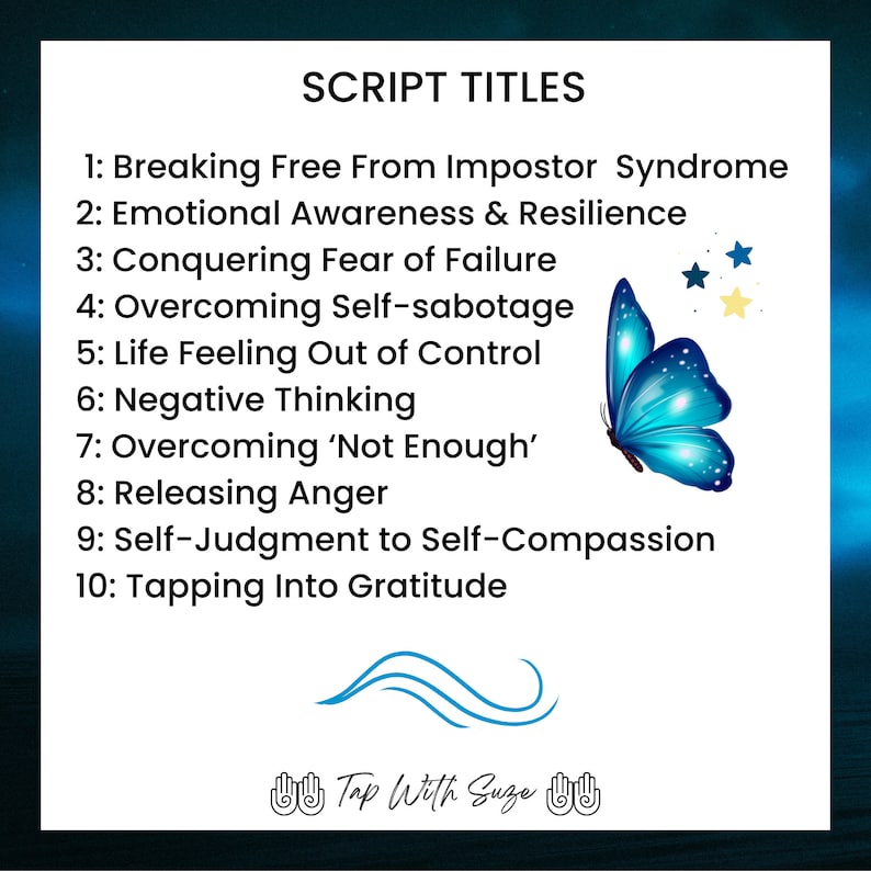 EFT Tapping Script Bundle for Emotions & Mindset | 10 Mindful Scripts ...