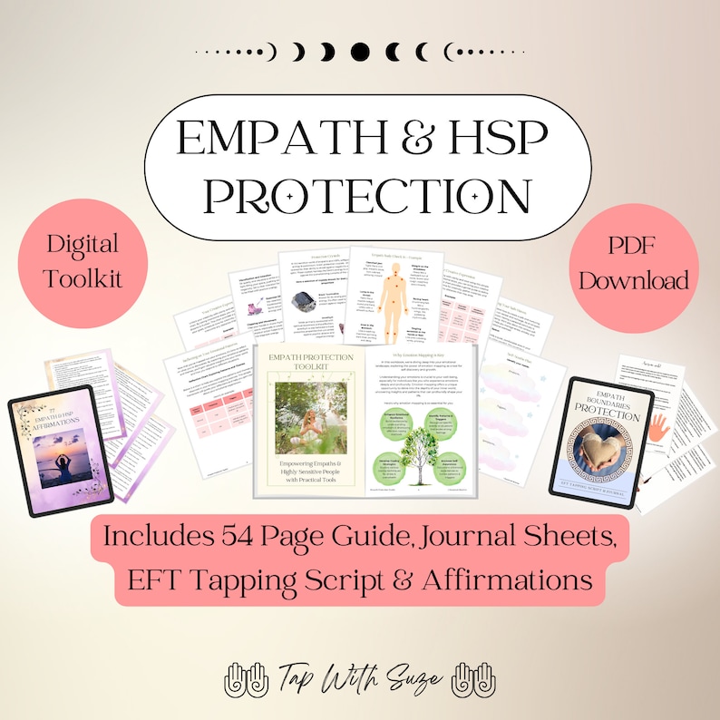 Empath Protection Toolkit: Guide, Affirmations, Journal (PDF Bundle) - Etsy