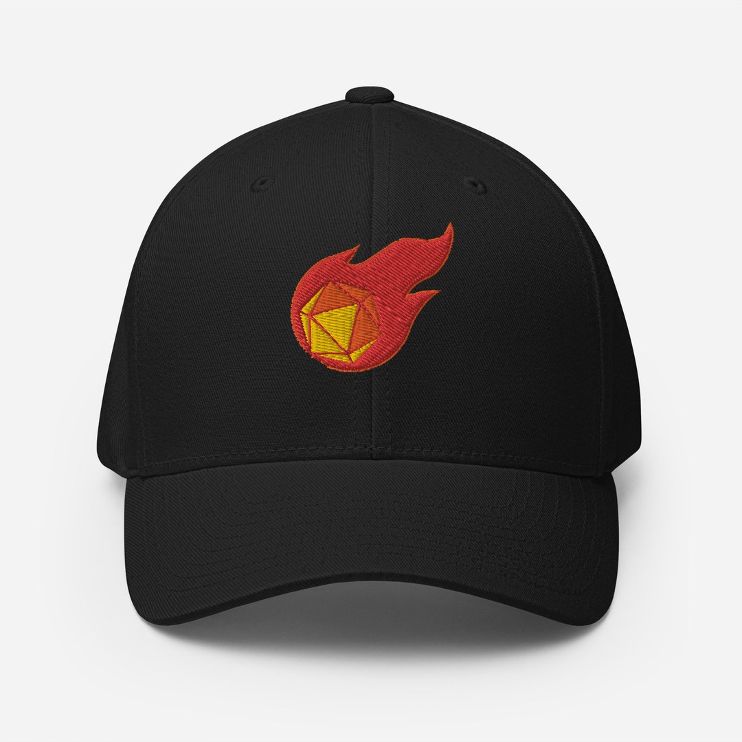 D20 Fireball Flexfit Dad Cap - Etsy