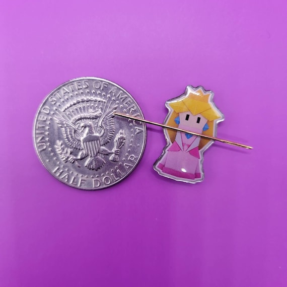 Craft Supplies & Tools Sewing & Fiber Mario and Peach Needle Minders ...