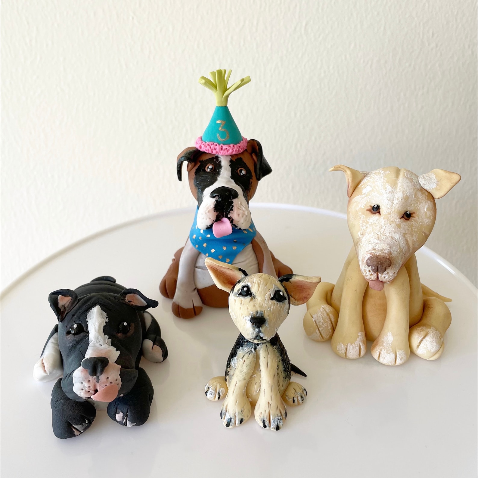 Custom Dog Fondant Cake Topper - Etsy