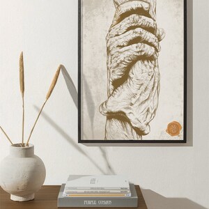 Embracing Hands Fine Line Drawing Printable DIGITAL DOWNLOAD - Etsy UK