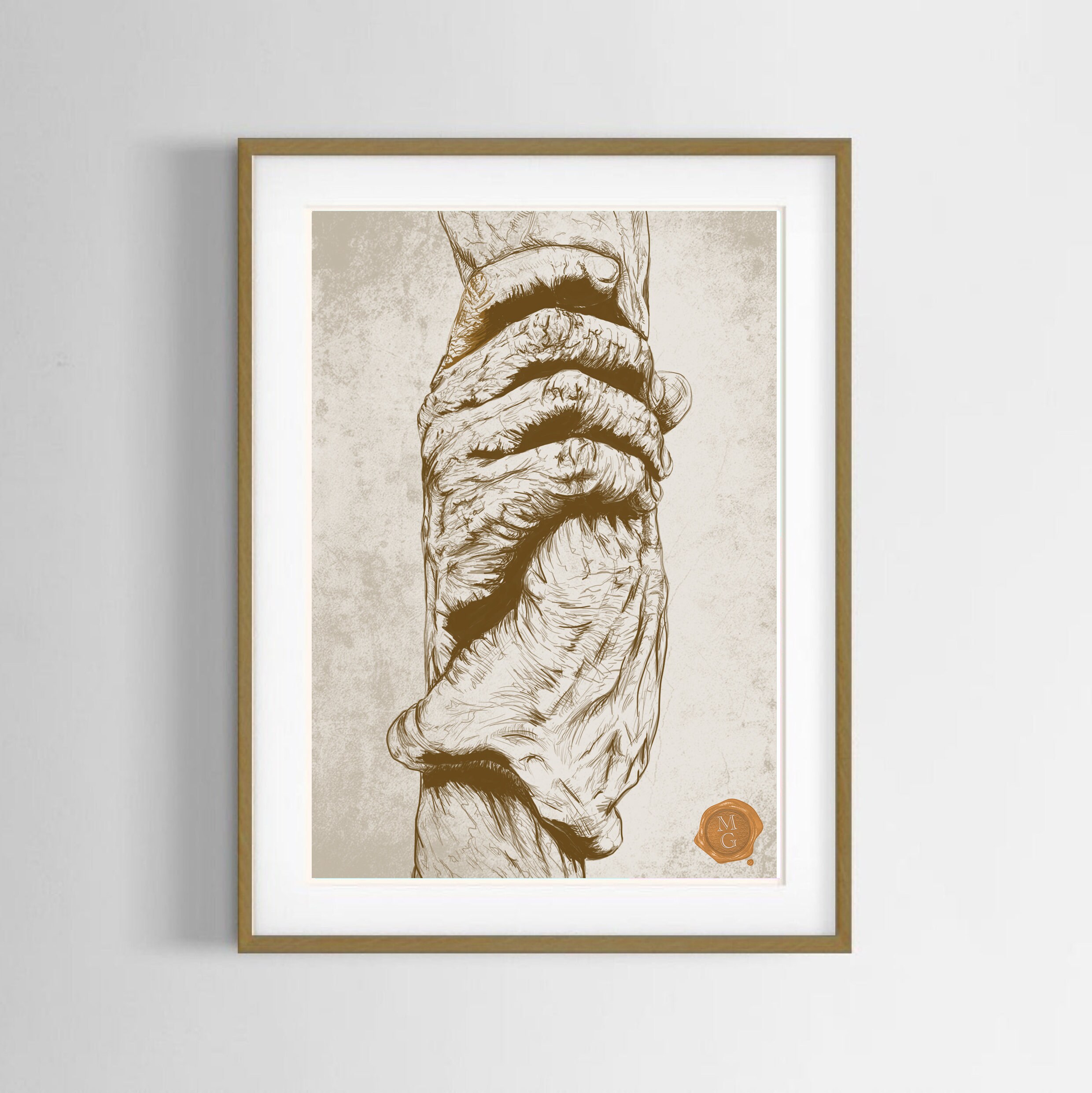 Embracing Hands Fine Line Drawing Printable DIGITAL DOWNLOAD - Etsy UK