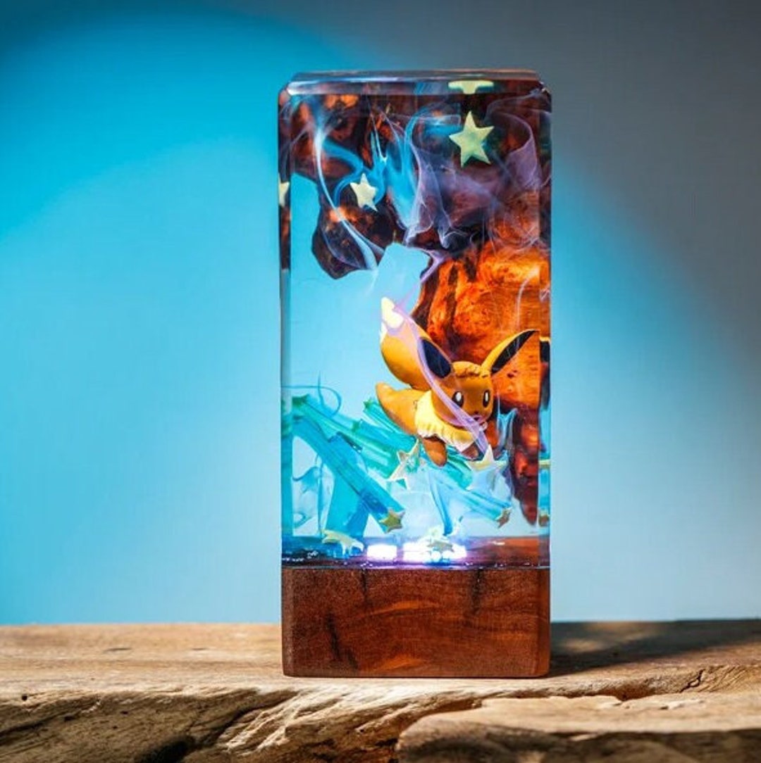 Poke.mon Epoxy Lamp, Pokemon Night Light, Resin Lamp, Resin Night Light ...