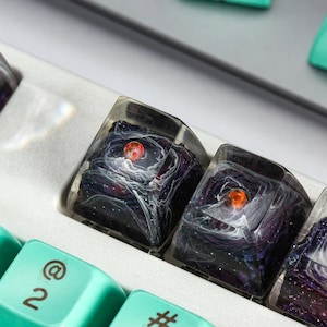 Planet Keycap With Planets & Orbits. Keycaps for Mechanical Keys, Resin ...
