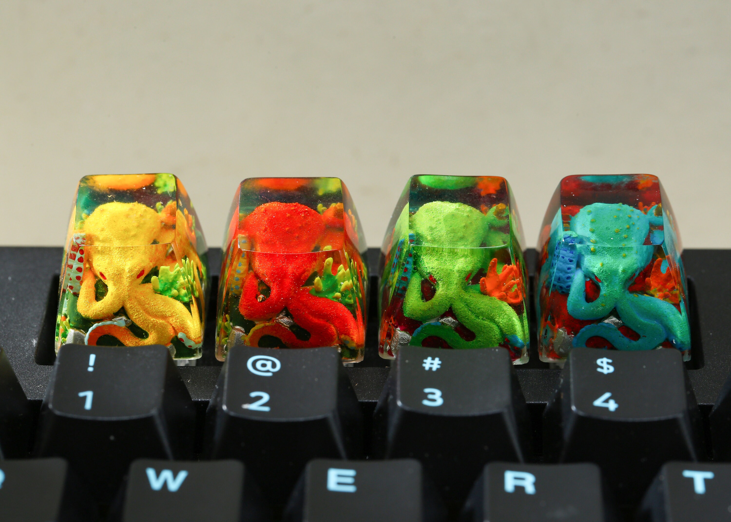 Octopus Artisan Keycap Keycap Keycaps Resin Keycap Handmade - Etsy ...