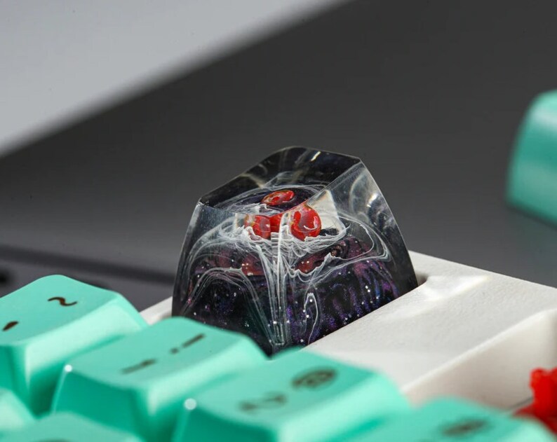Planet Keycap With Planets & Orbits. Keycaps for Mechanical Keys, Resin ...