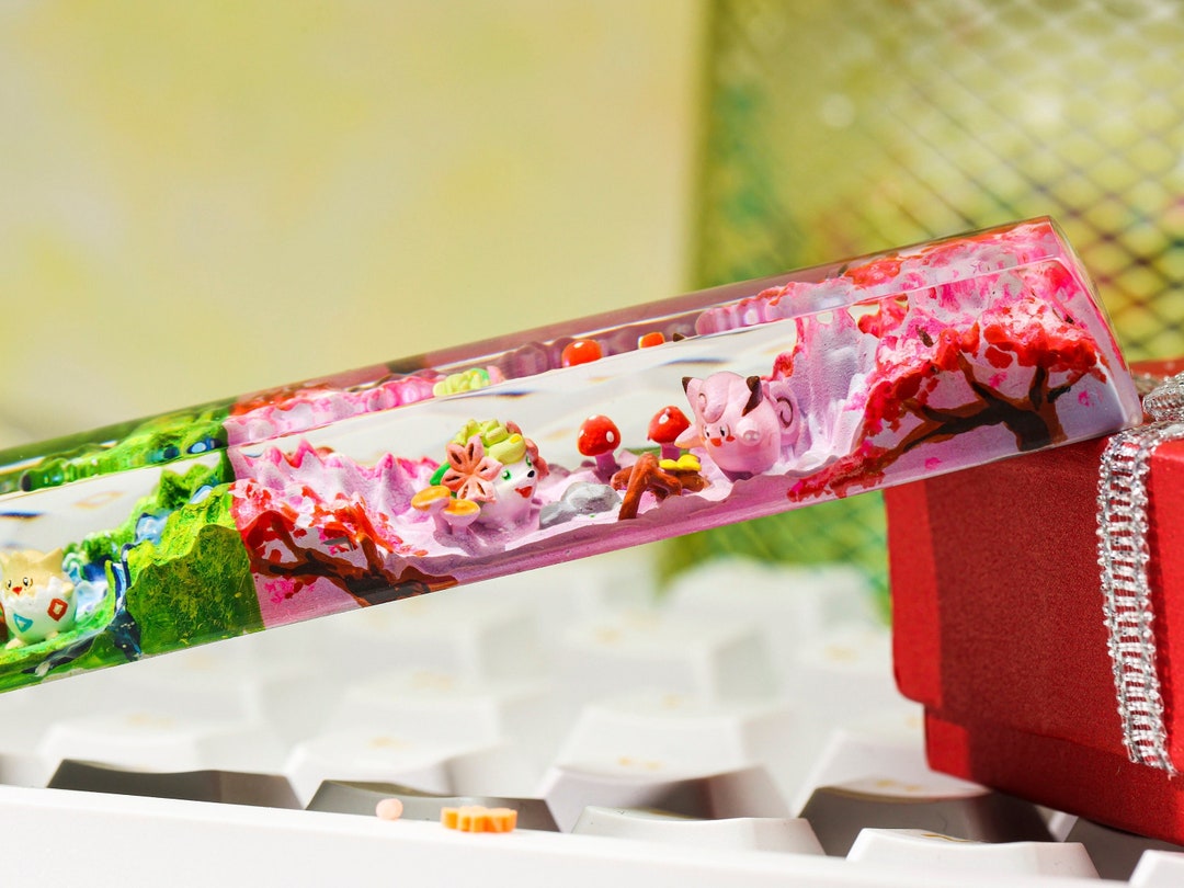 Custom Pokemon Spacebar, Artisan Keycap, Keycap, Resin Keycap, Pokemon ...