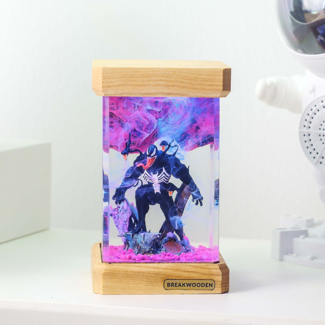 Venom Night Light, Handmade Gifts for Home Decor, Custom Dragon Resin ...