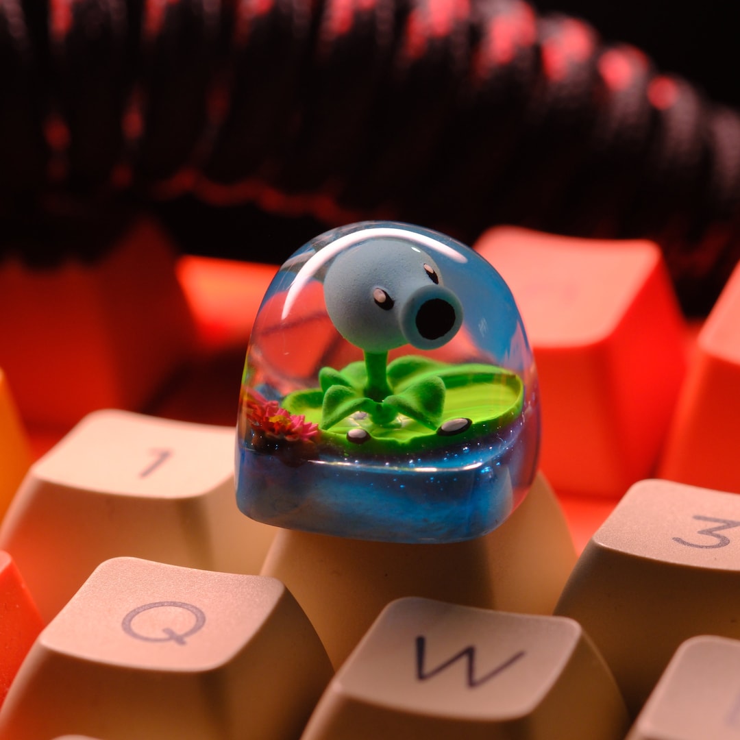 PLANTS ZOMBIES Artisan Keycap, Custom Resin Keycap Gift for Him and ...
