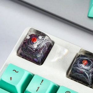 Planet Keycap With Planets & Orbits. Keycaps for Mechanical Keys, Resin ...