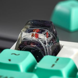 Planet Keycap With Planets & Orbits. Keycaps for Mechanical Keys, Resin ...