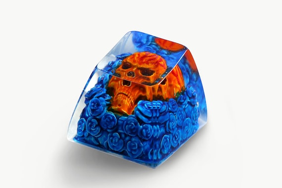 Skull Resin Keycap R1 SA Oem Profile ESC Keycaps Artisan | Etsy
