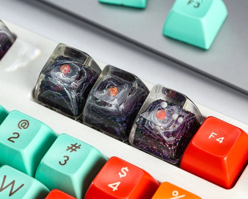 Planet Keycap With Planets & Orbits. Keycaps for Mechanical - Etsy
