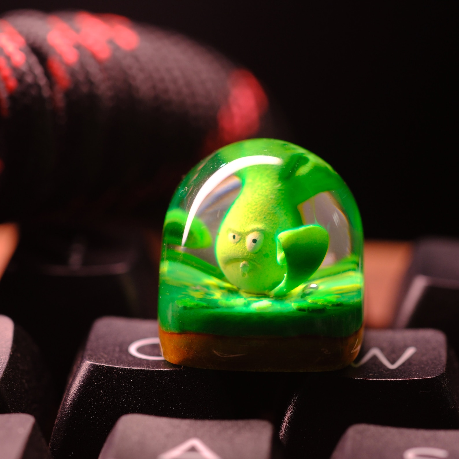 PLANTS ZOMBIES Artisan Keycap, Custom Resin Keycap Gift for Him and ...