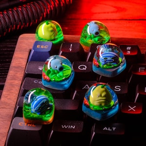PLANTS ZOMBIES Artisan Keycap, Custom Resin Keycap Gift for Him and ...